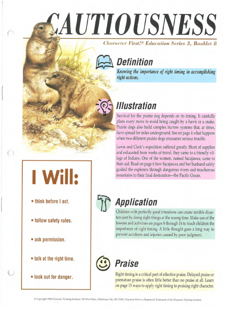 Cautiousness Book | PDF