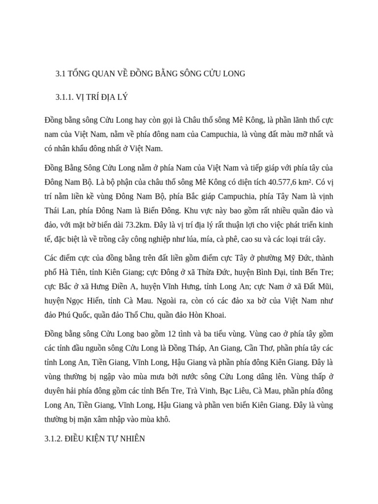 T NG Quan ĐBSCL | PDF