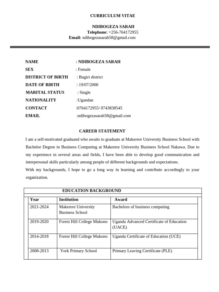 sera cv | PDF | Computing