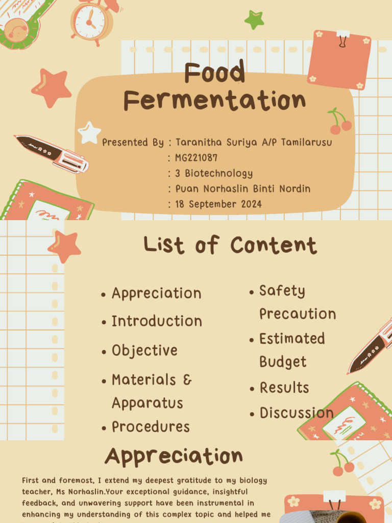 PBL Biology Food Fermentation Sem 2 | PDF | Cellular Respiration ...