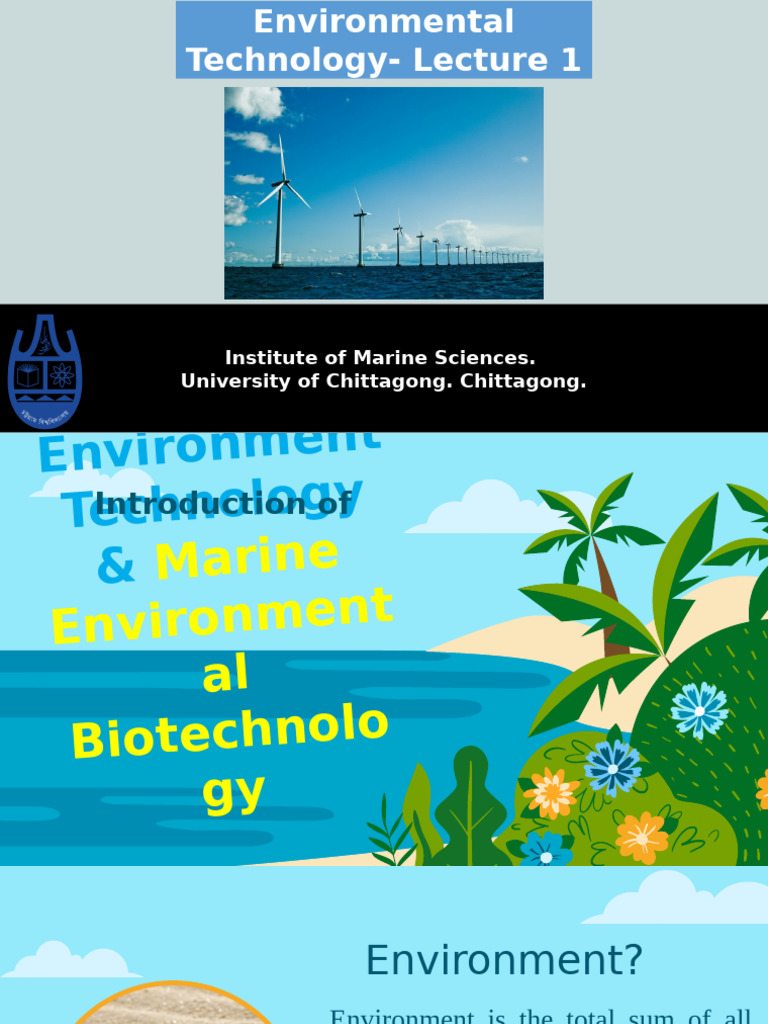 Introduction of Environment Technology & Marine Environmental ...