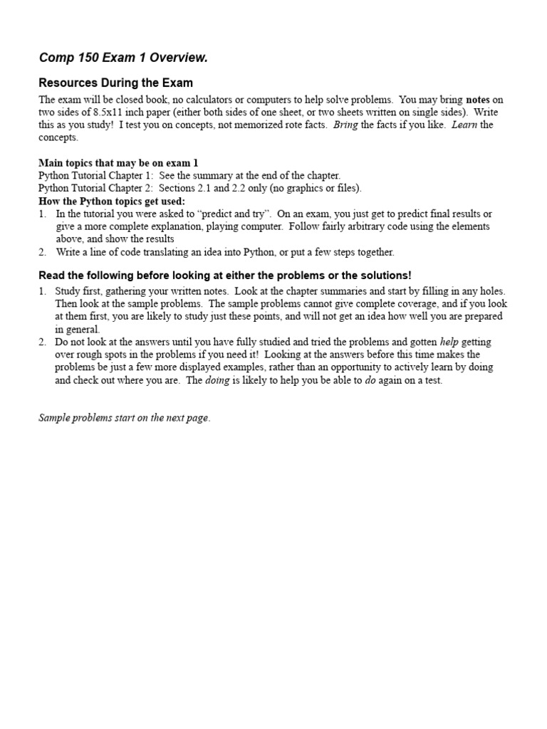 exam1_review | PDF | Function (Mathematics) | Mathematics