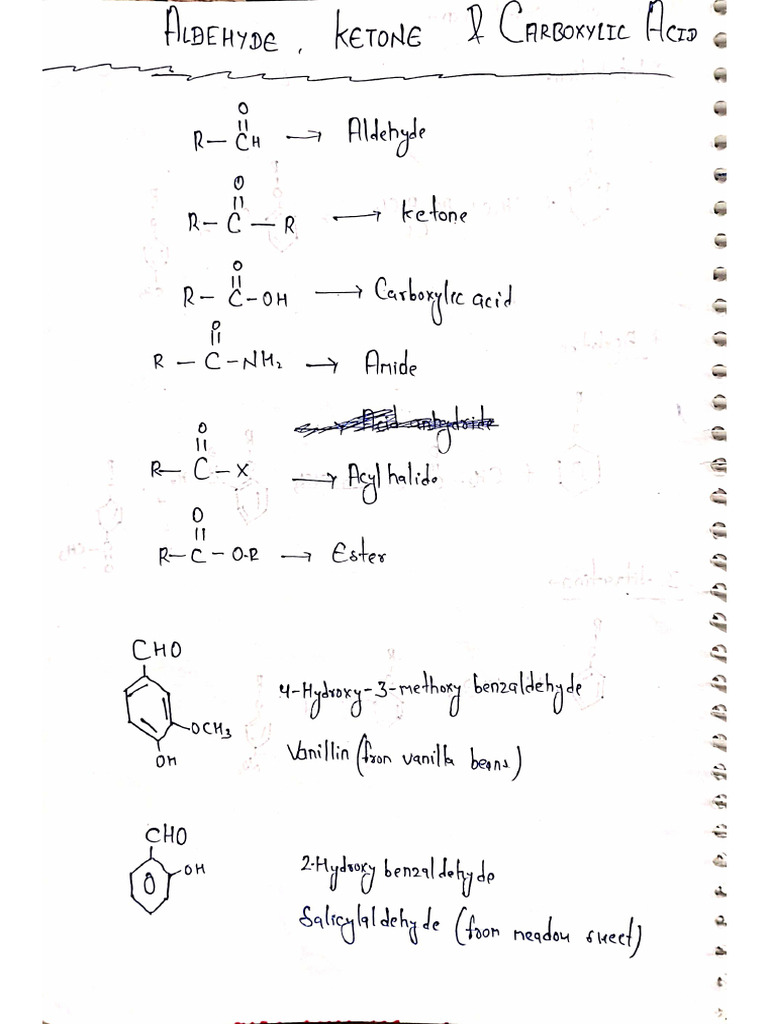CH - Aldehyde, Ketone & Carboxylic Acid | PDF