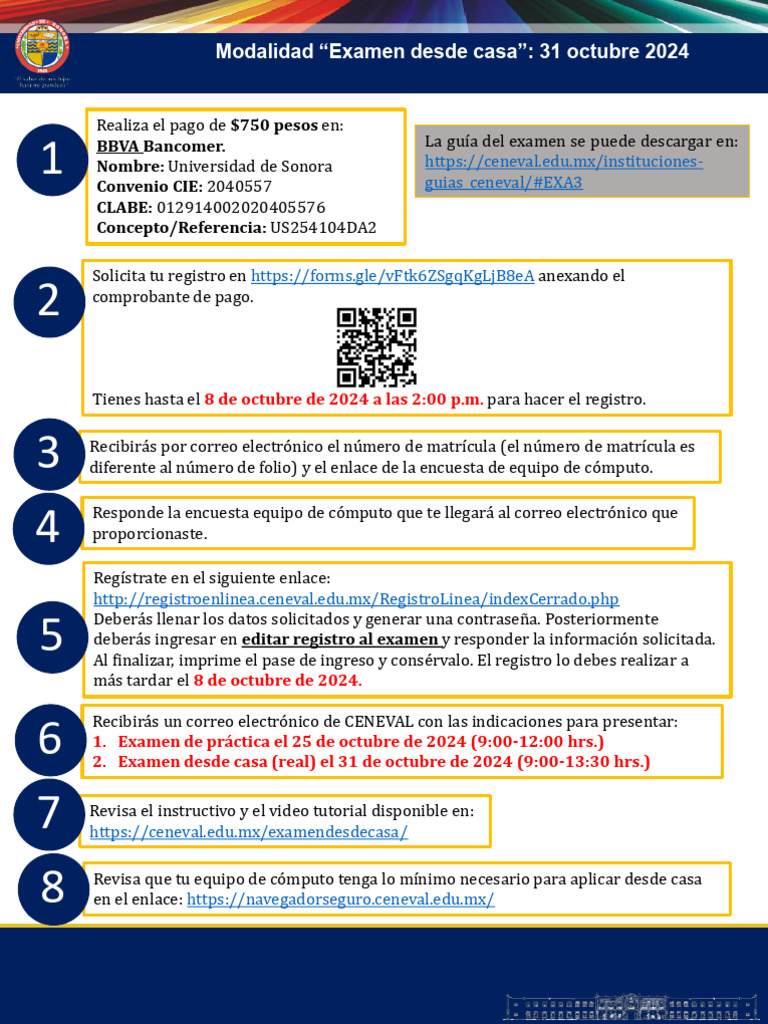 Registro Examen CENEVAL EXANI III 2024 | PDF
