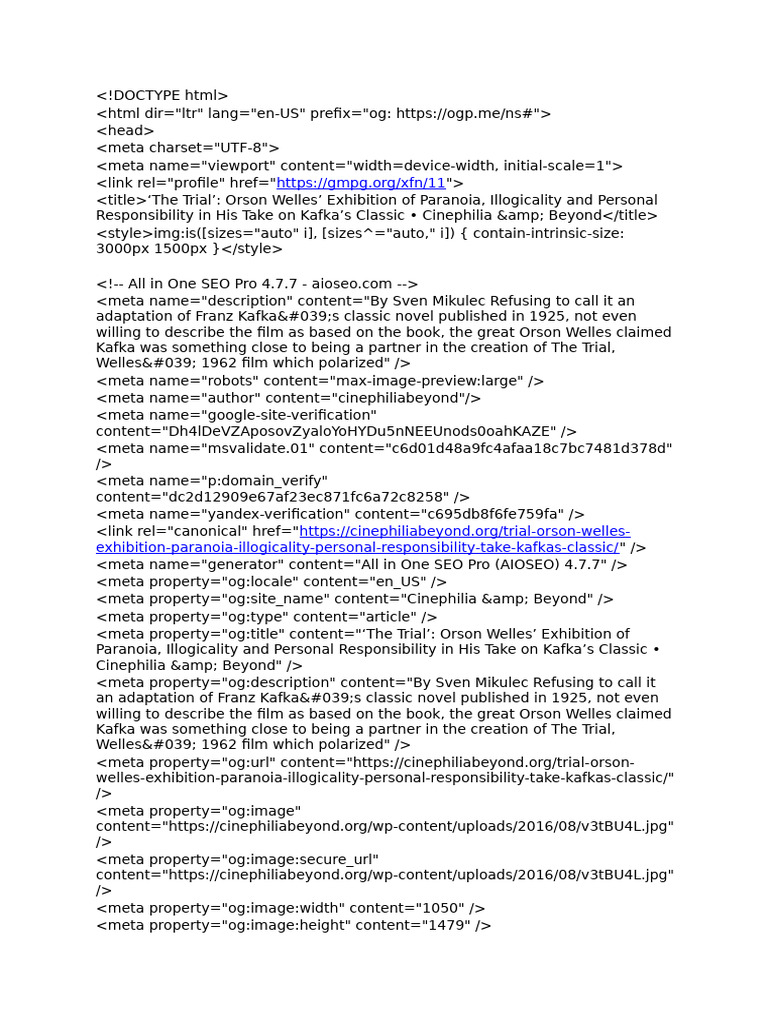 ORSEN WELLES 2 | PDF