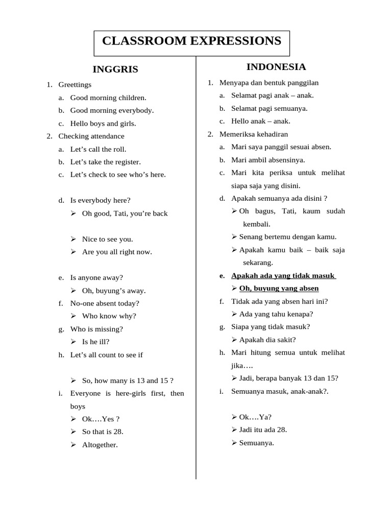 CLASSROOM_EXPRESSIONS_1 | PDF