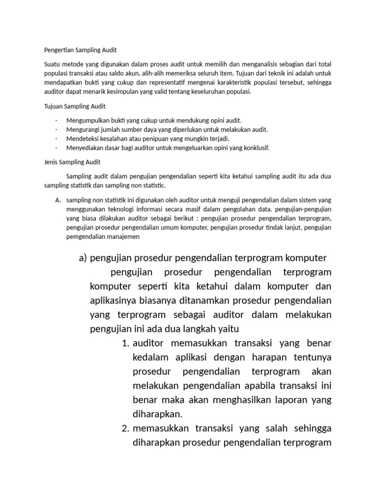 Presentasi Audit Topic 3 Salinan | PDF