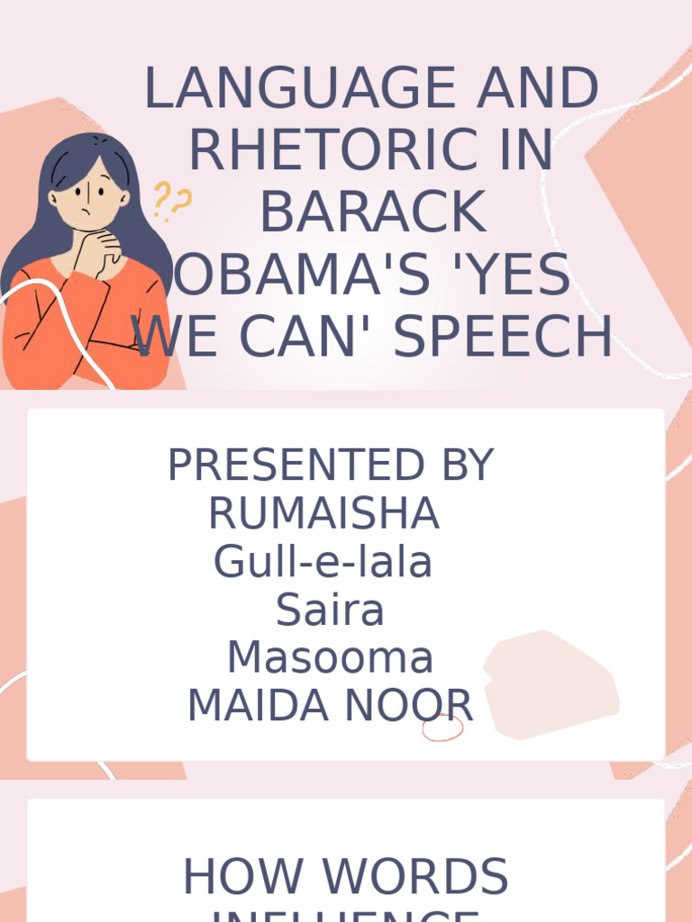 Language and Rhetoric | PDF | Rhetoric | Barack Obama