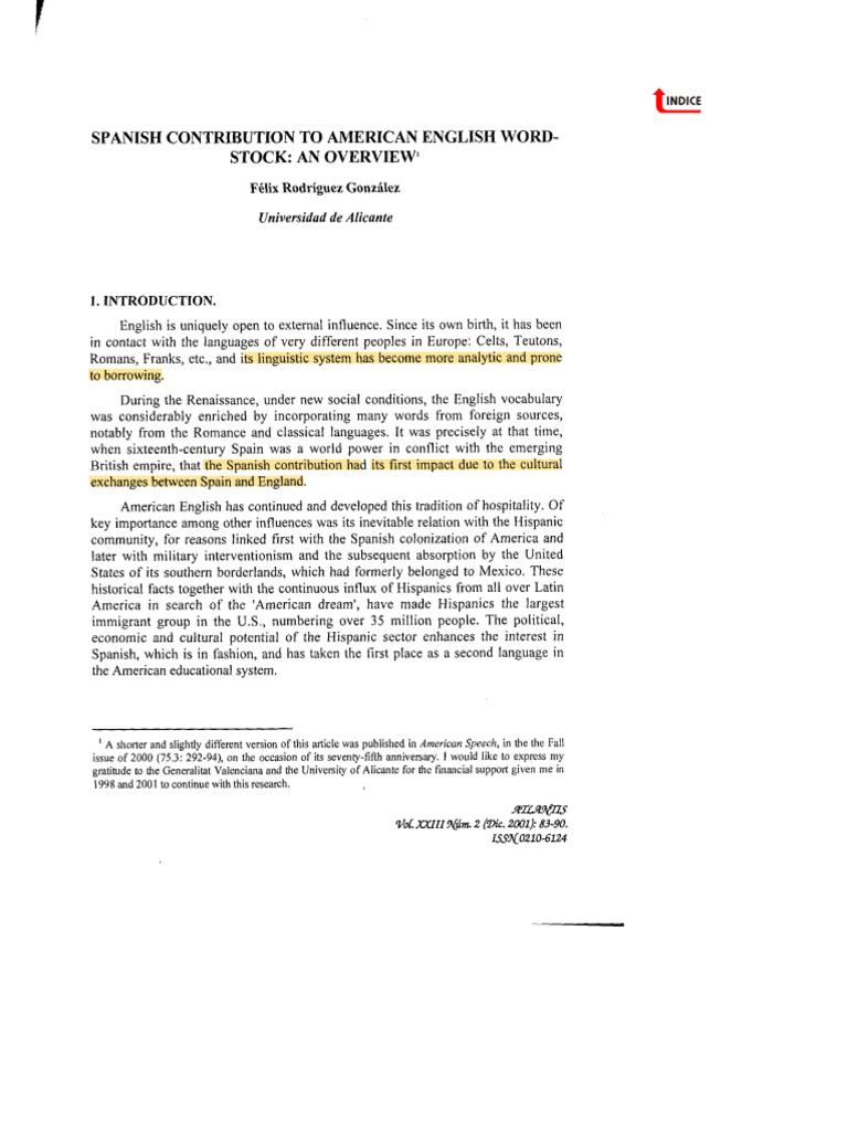Felix Rodriguez Spanish Contribution-Output | PDF | Spanish Language ...
