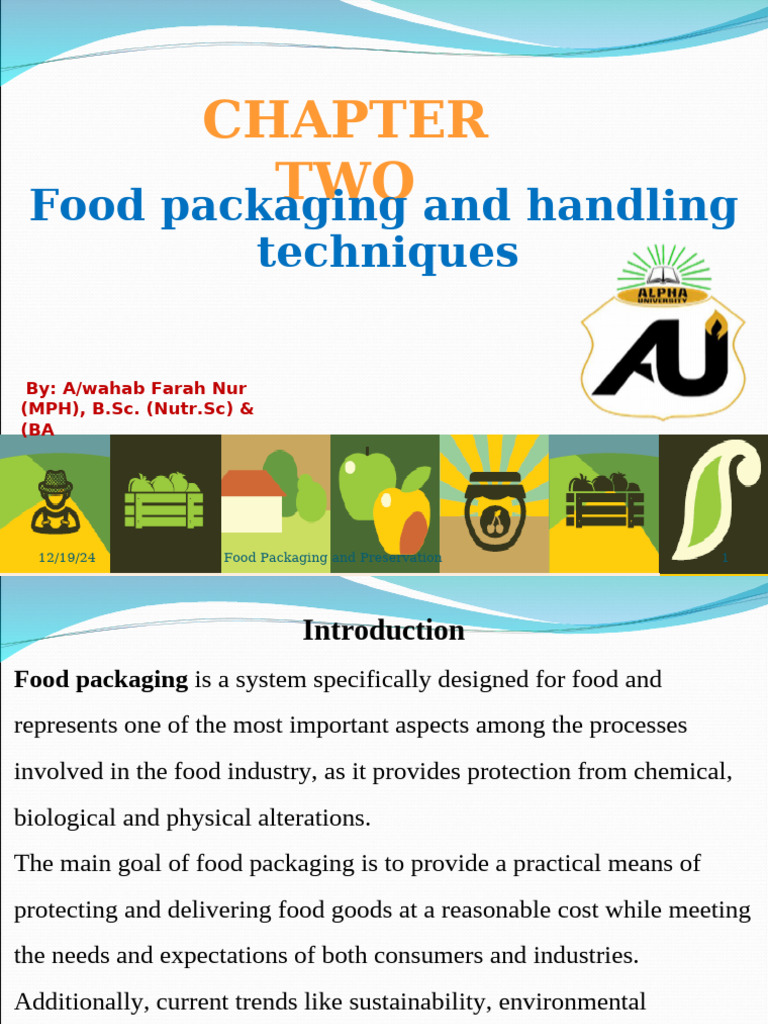 Chapter Two Food Packaging | PDF | Packaging And Labeling | Food Preservation