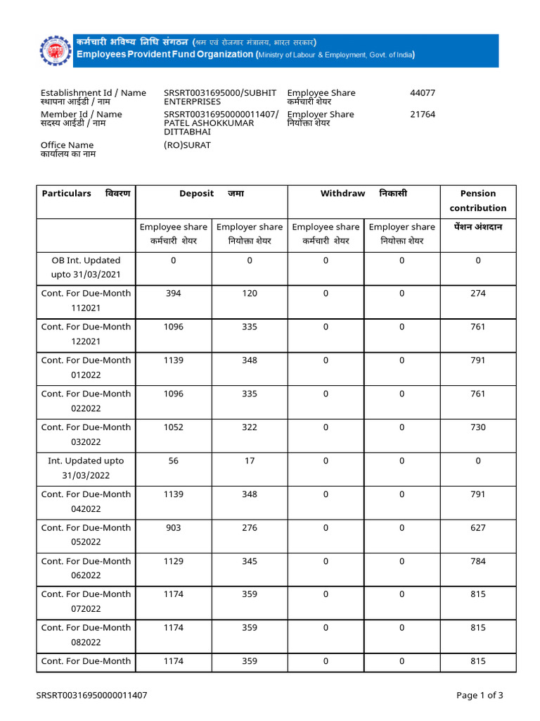 SR SRT 00316950000011407 | PDF