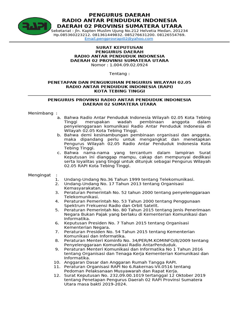 Rapi (Radio Antar Penduduk) | PDF