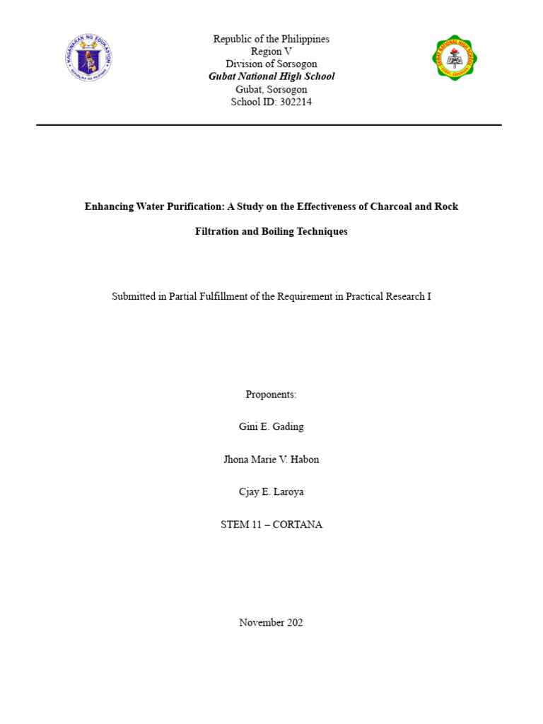 Enhancing Water Purification and Filtration Chapter 1 | PDF | Drinking Water | Water Purification
