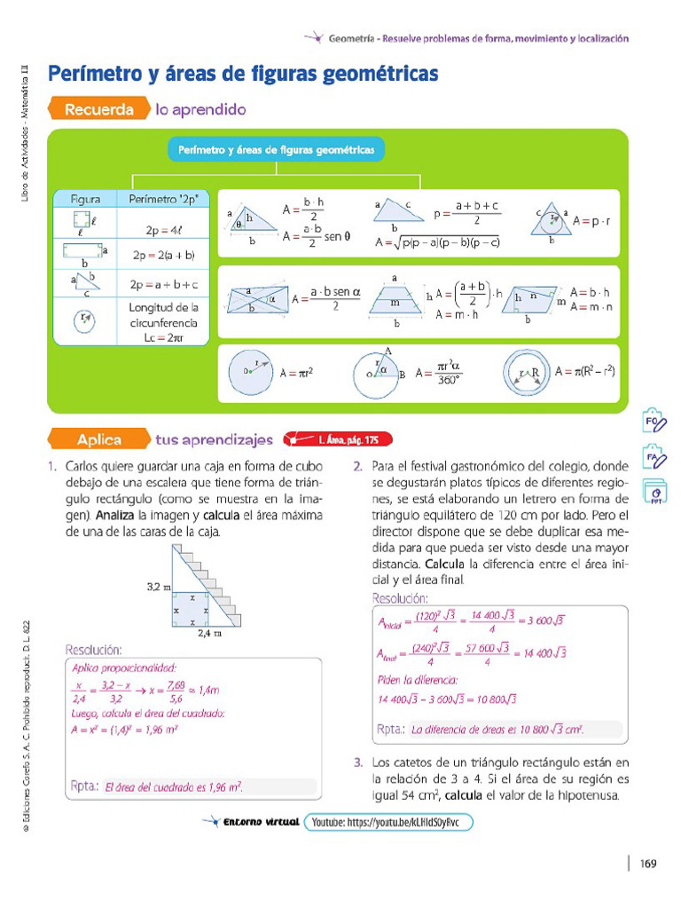 Ejercicioc Petrimitro y Areas de Figuras Geometrica | PDF