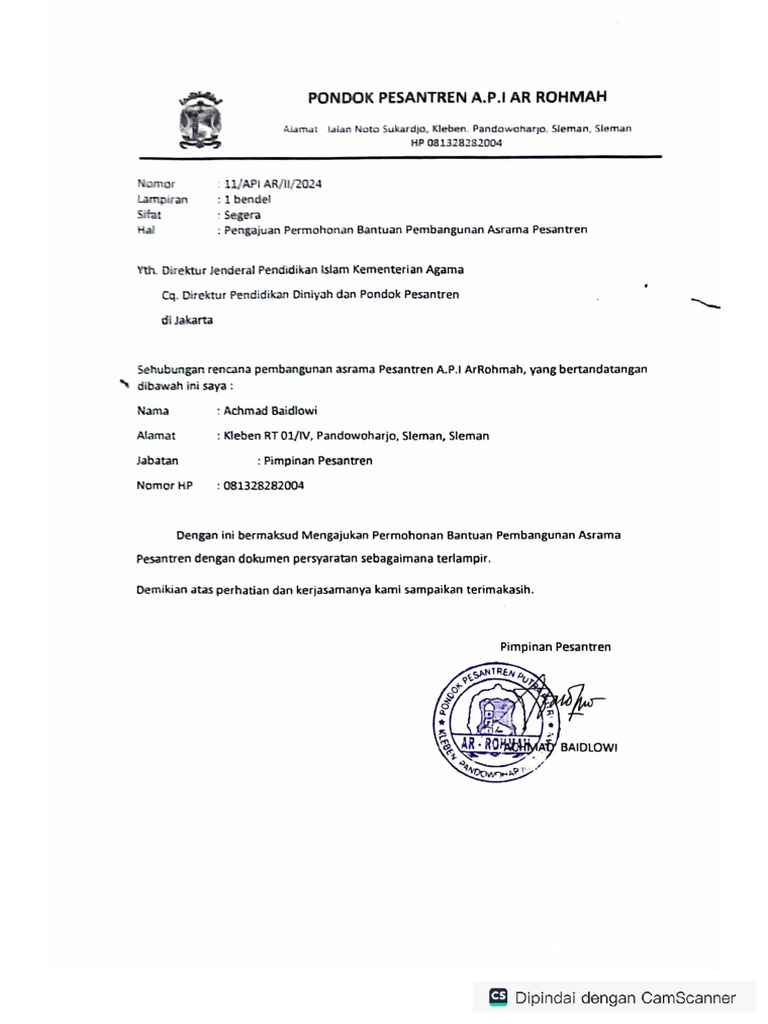 Pengajuan Permohonan | PDF