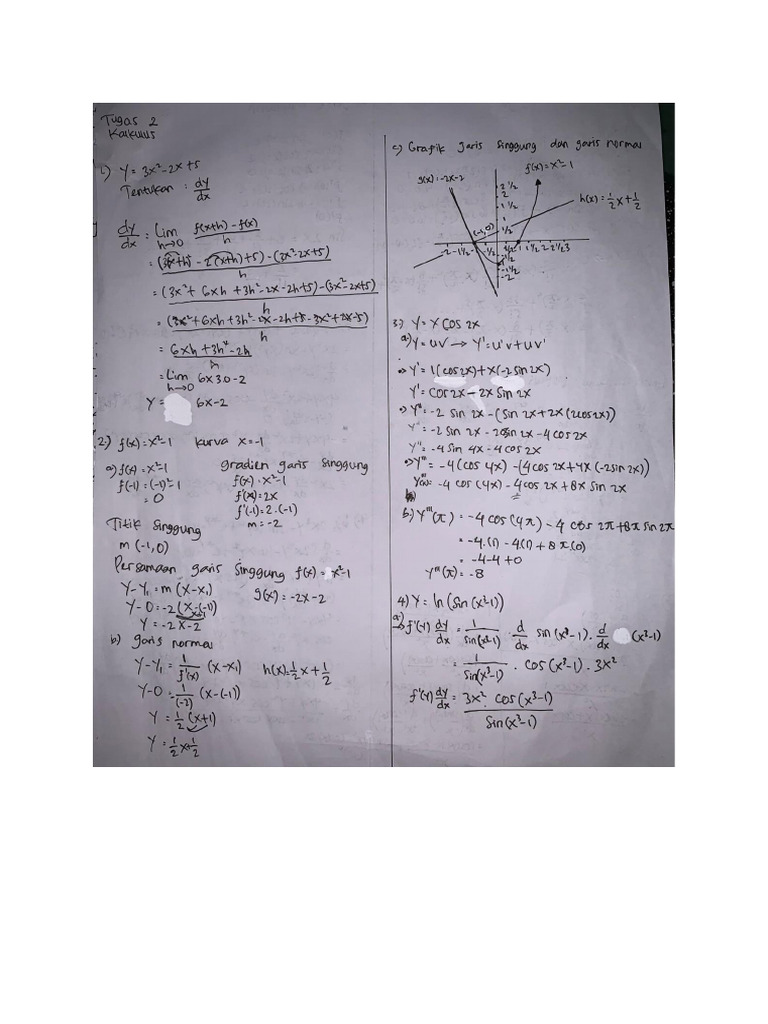 Tugas 2 Kalkulus | PDF