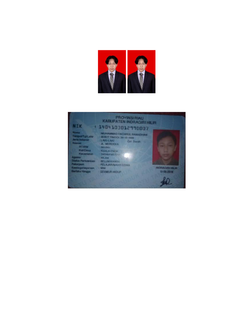 Pas Foto 3x4 Dan KTP | PDF