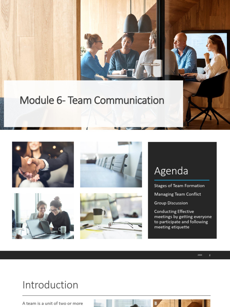 Study Notes Module 6 - Team Communication | PDF | Body Language | Knowledge