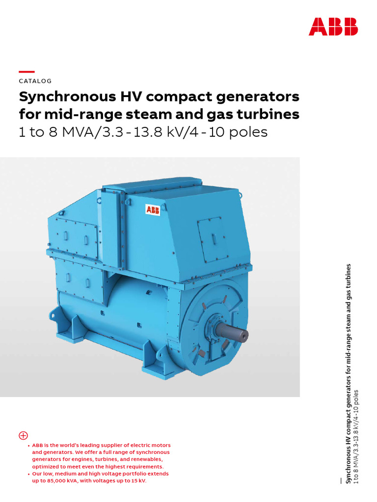 Oakktp1t Catalog Compact HV Turbine Generators | PDF | Electric ...