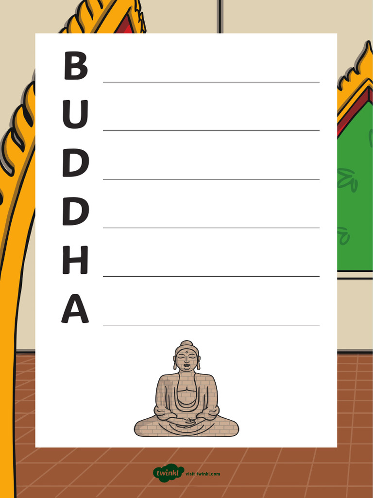 T T 2548024 Ks1 Buddhist Acrostic Poem Writing Templates | PDF