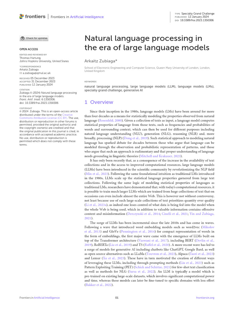NLP Advancements with Large Language Models | PDF | Artificial ...