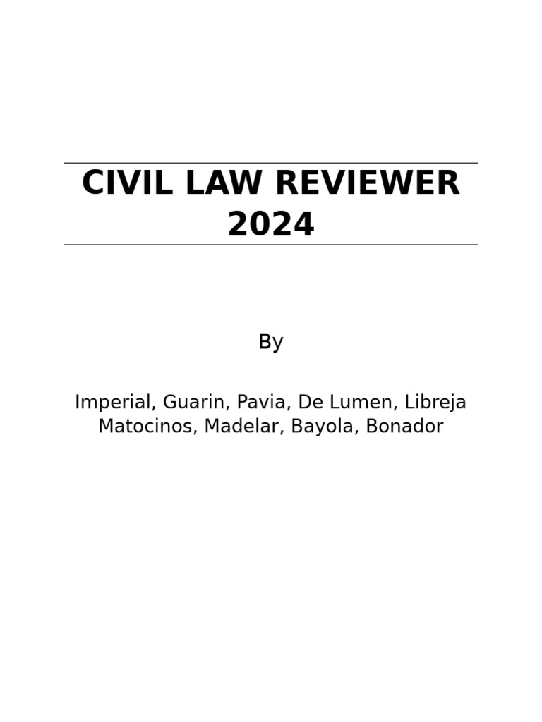 CIVIL LAW - FAMILY Libreja Bayola Pavia Madelar | PDF | Legitimacy (Family Law) | Supreme Court ...