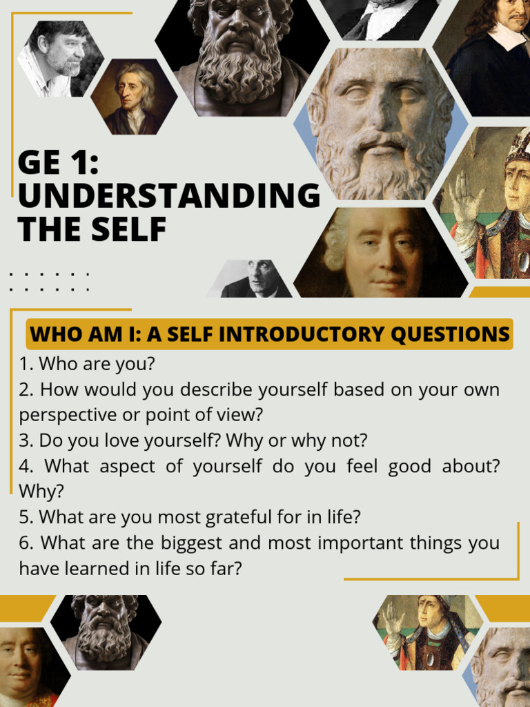 GE1 Philosophical Perspective of The Self | PDF | Philosophy Of Self | Soul