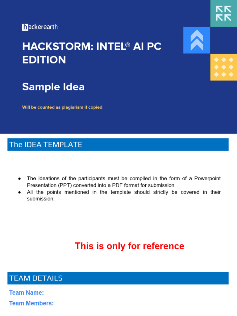 Hackstorm - Intel® AI PC Edition Sample Idea | PDF | Artificial Intelligence | Intelligence (AI ...