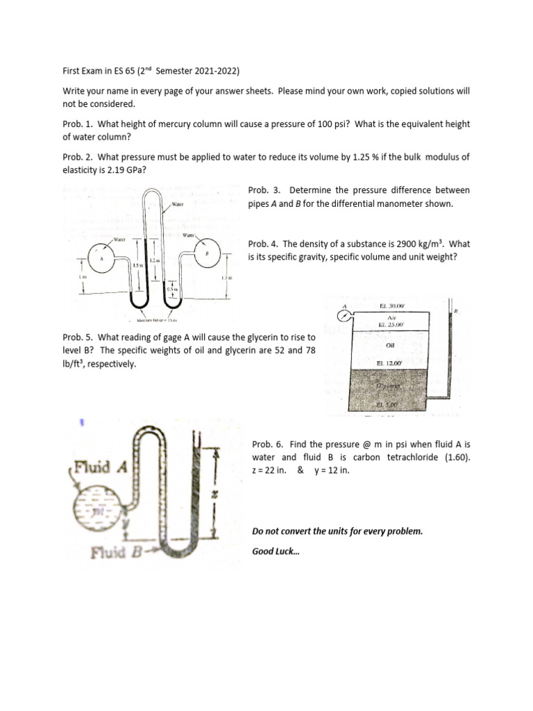 Fluid Mechanics 2 | PDF
