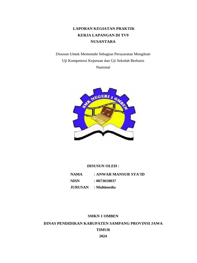 Laporan Mm 2024 Mansur Genteng Laa(1) | PDF