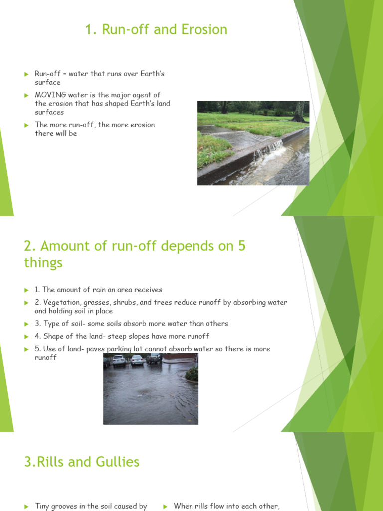 Water Erosion Powerpoint | PDF