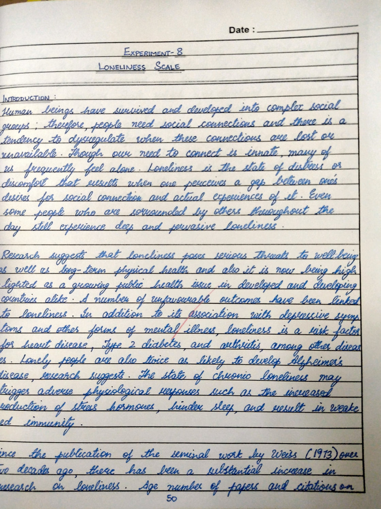 Loneliness Scale | PDF