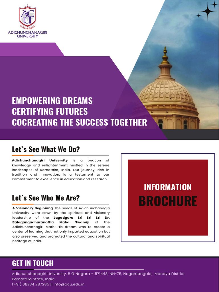 ACU-Brochure | PDF | Entrepreneurship