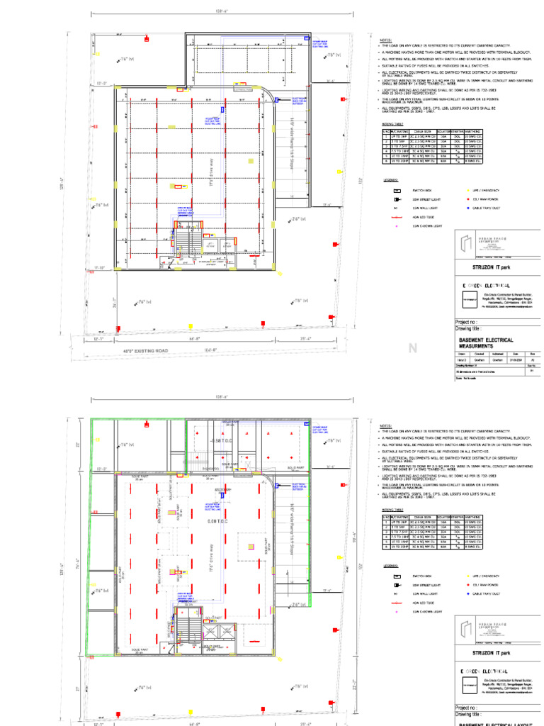 Struzon Basement Electrical Layout - 241008 - 113219 | PDF