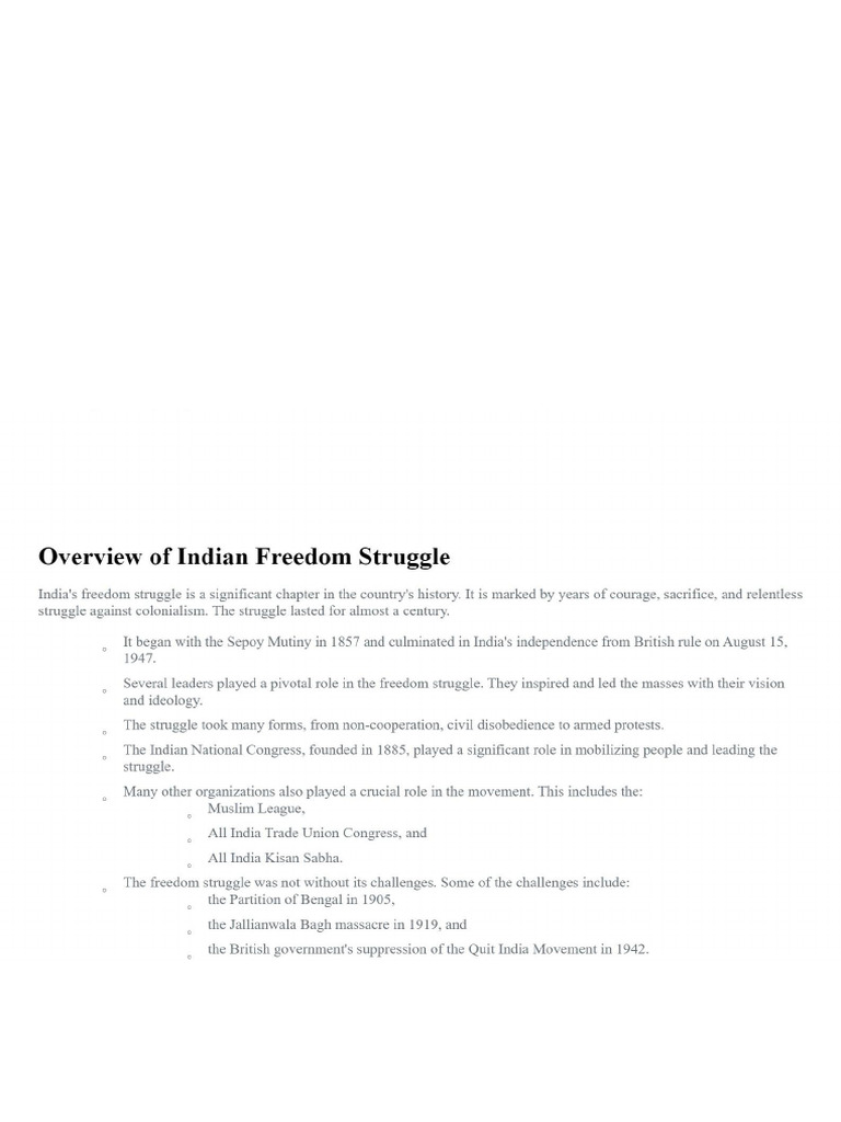 Indian Freedom Movement 2 | PDF