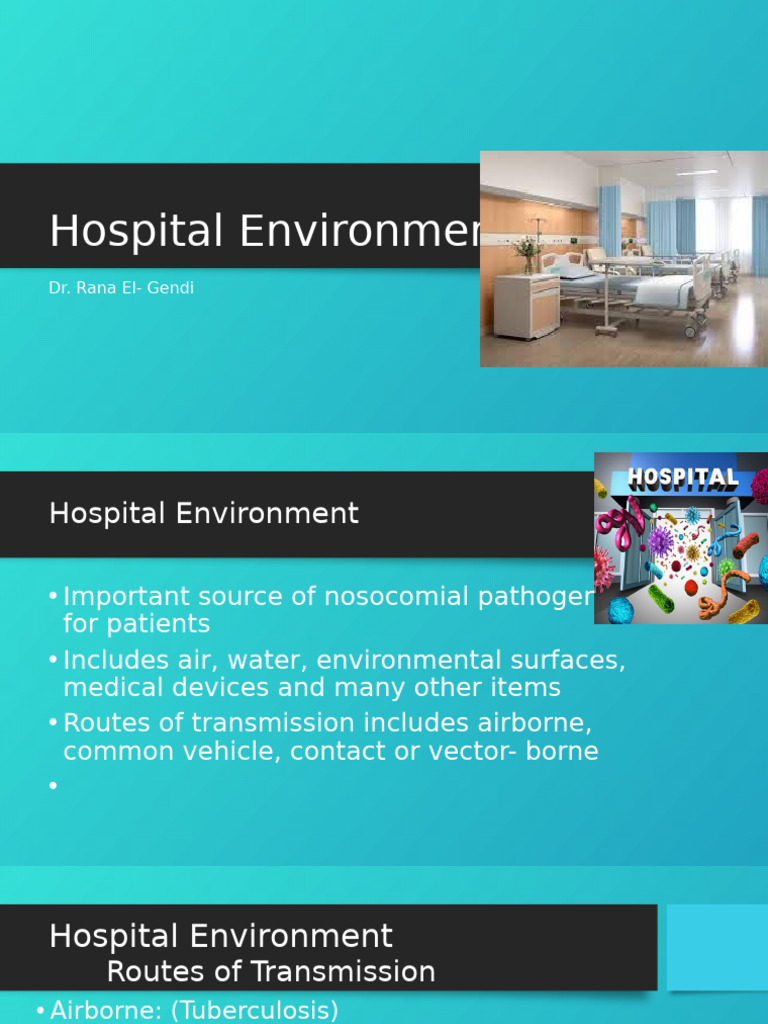 Hospital Environment and Infection Control | PDF
