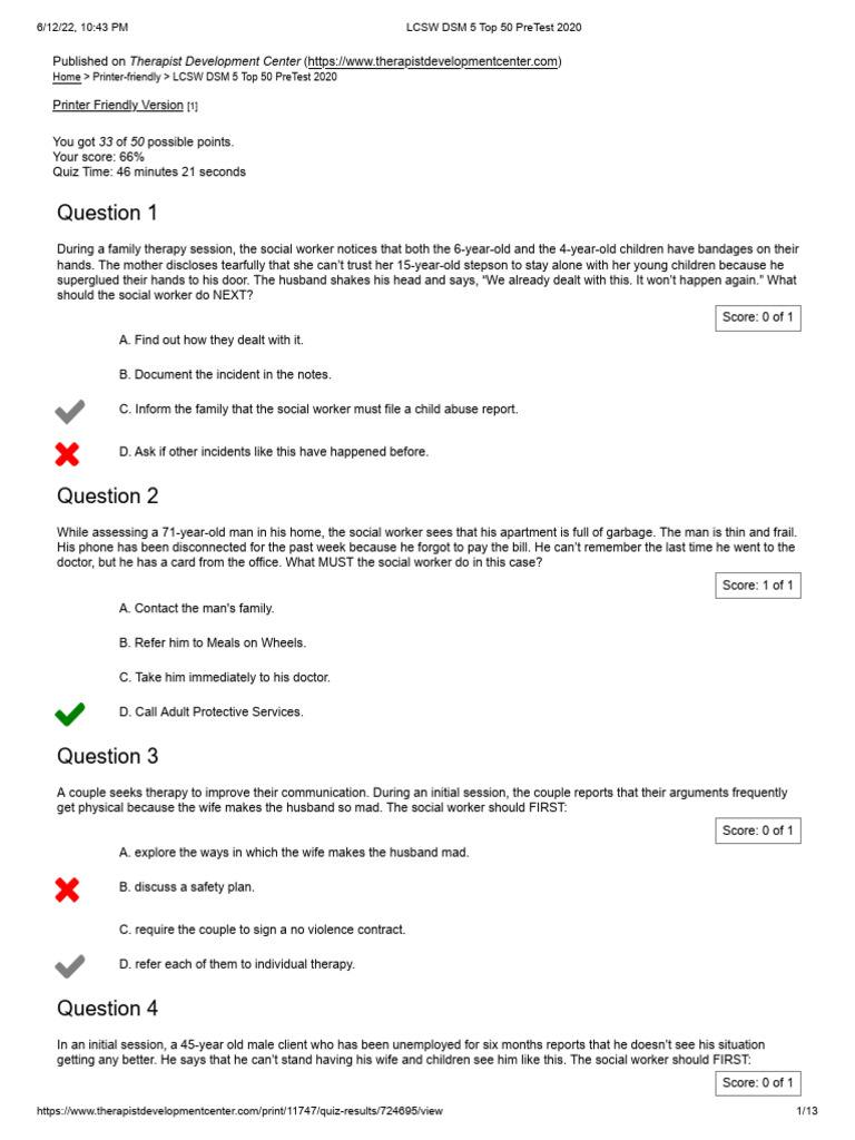 Practice Test 1_1 | PDF | Mental Disorder | Major Depressive Disorder