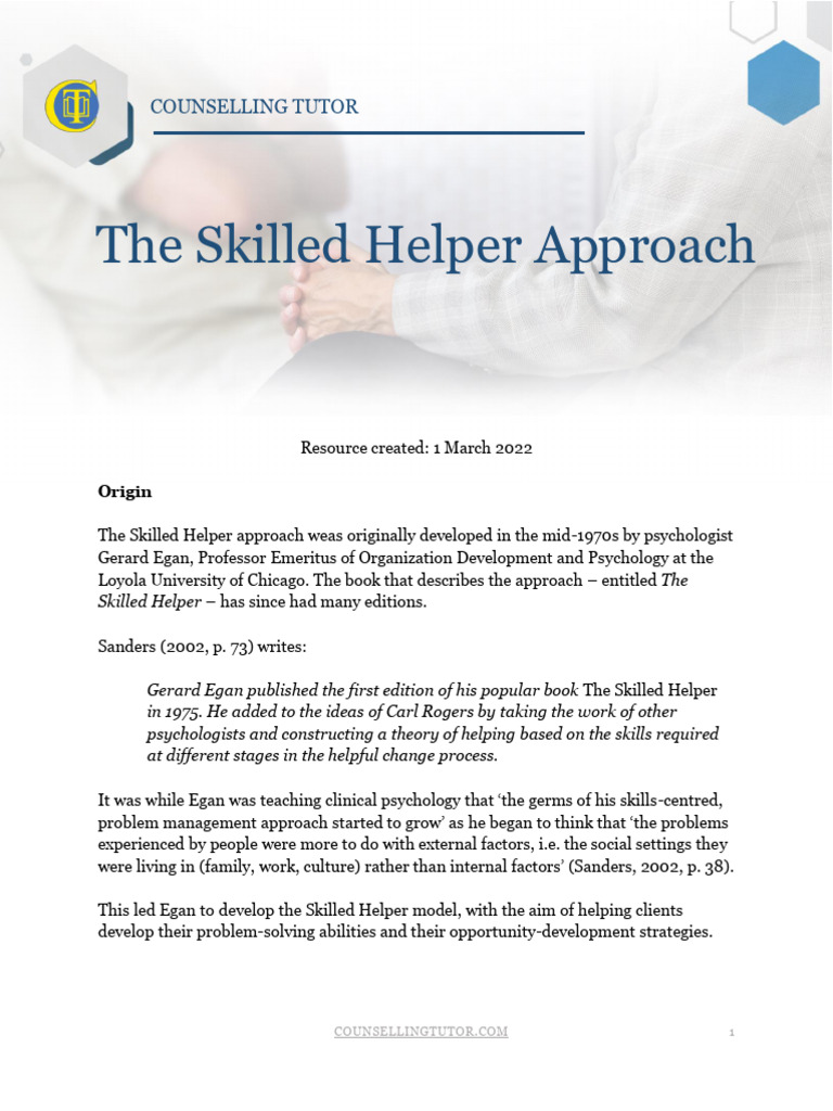 Resources for Aspiring Counsellors | PDF | Positive Psychology | Psychology