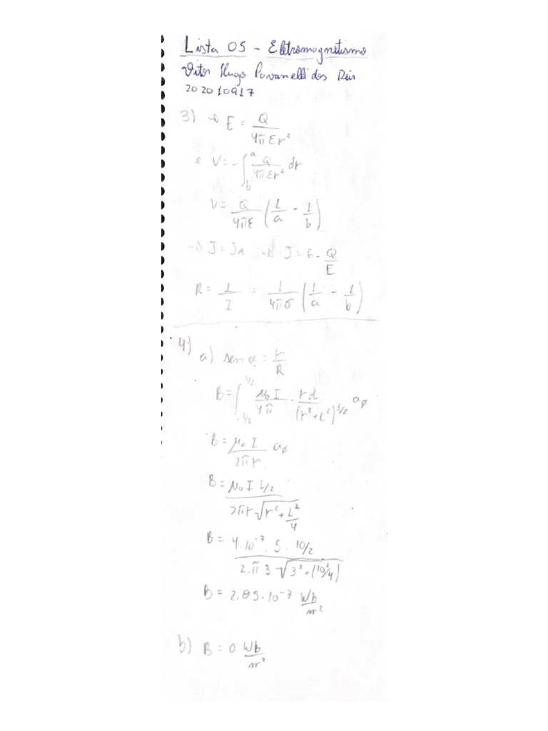 Lista 05 - Vitor Hugo Pavanelli Dos Reis | PDF