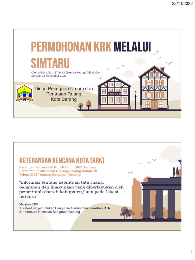 Permohonan KRK Melalui Simtaru | PDF