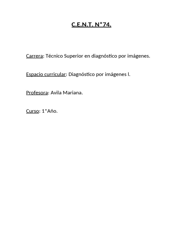 2do Practico Diag. Por Imag. 1er Año | PDF | Universo | Big Bang