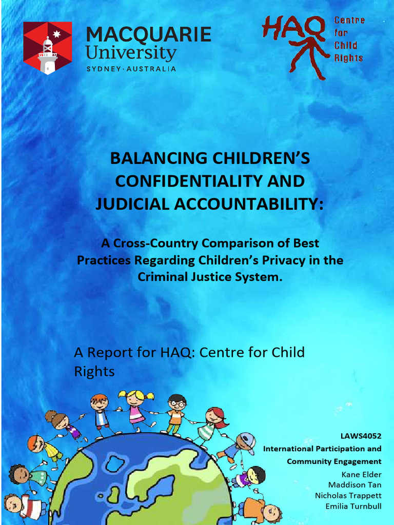 Balancing Childrens Confidentiality and Judicial Accountability | PDF ...