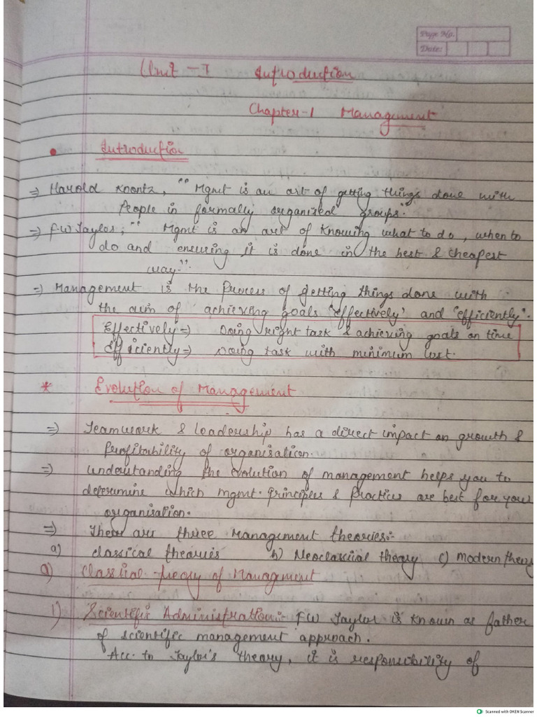 Bom Full Notes | PDF