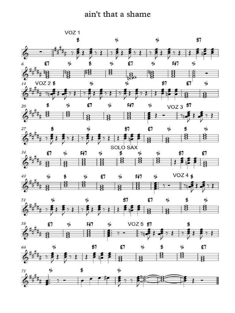 Aint That A Shame | PDF