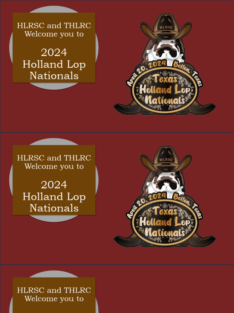 2024 Holland Lop Nationals Catalog | PDF