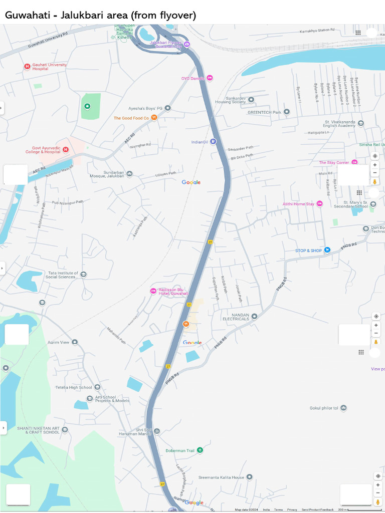 Jalukbari Flyover Overview Map | PDF