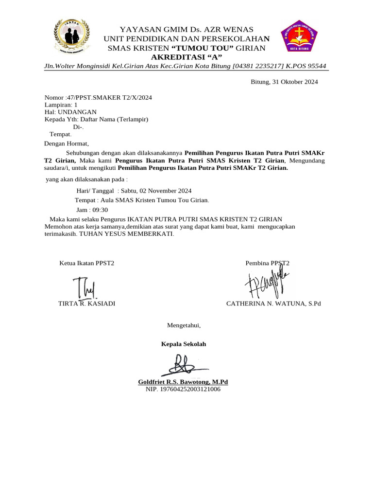 Undangan Pemilihan 3 | PDF