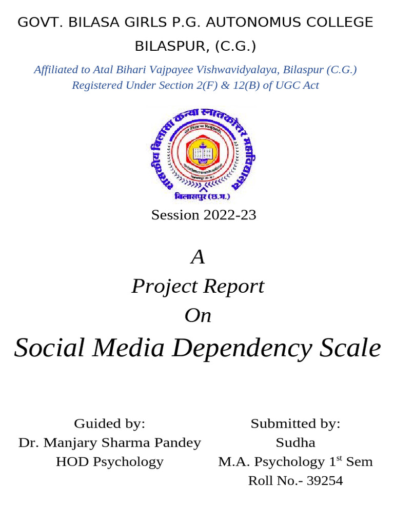 Social Media Dependency Scale Development | PDF | Social Media ...