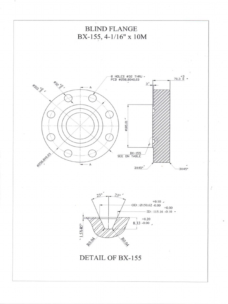 Blind Flange BX-155 | PDF