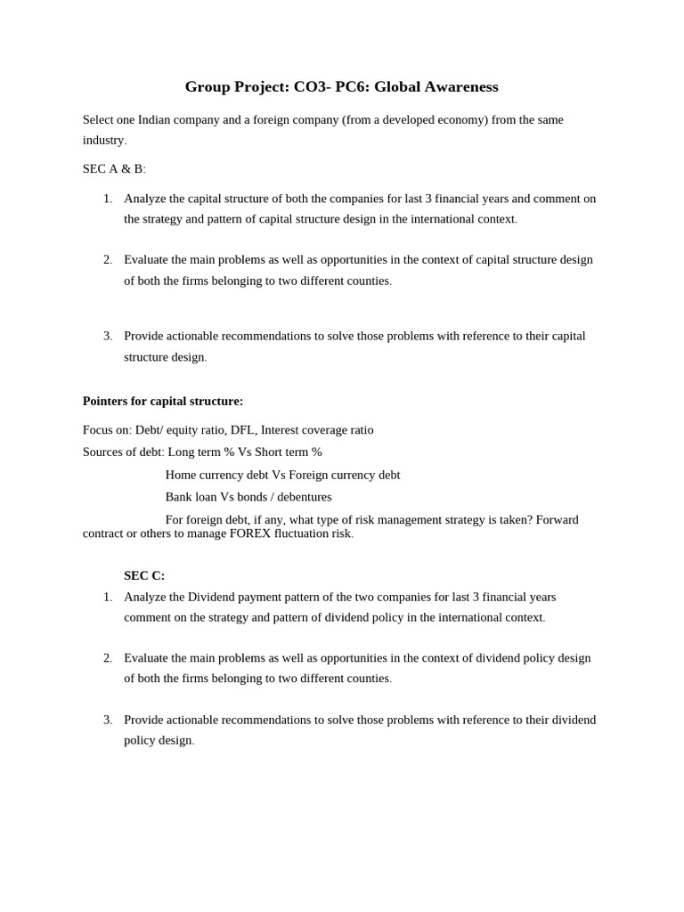 CO3 PC6 Group Project | PDF